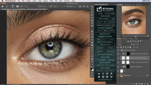 Beauty Retouch UXP Panel - The Retouching Academy Lab